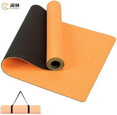 China Home Folding TPE Yoga Mat Non Slip Work Out for sale