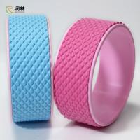 China Running Yoga Roller Wheel PP TPE Material for Stretching Backbends for sale