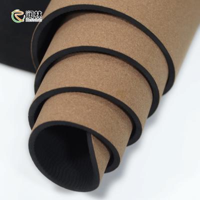 China Natural Kids Brown Cork Yoga Mat Strap Cover Set Eco Friendly for sale