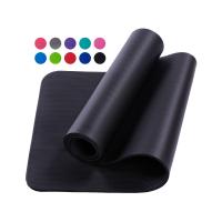 China Outdoor Gym Pilates NBR Yoga Mat Solider Color Anti Tear Anti Slip 183*61*1CM for sale