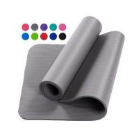China Outdoor Gym Pilates NBR Yoga Mat Solider Color Anti Tear Anti Slip 183*61*1CM for sale