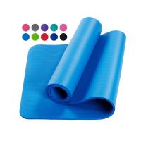 China Outdoor Gym Pilates NBR Yoga Mat Solider Color Anti Tear Anti Slip 183*61*1CM for sale