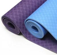 China Outdoor Travel Tpe Yoga Mat With Custom Printing / Color / Thickness / Logo for sale