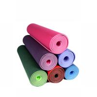 China Private Label TPE Rubber Gym Yoga Mat Anti Tear Non Slip 6Mm for sale
