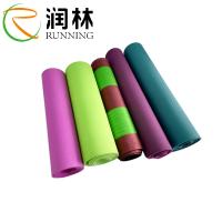 China Foam Custom Thick EVA Yoga Mat 4mm 6mm Pure Colors Double Layer Yoga Mat for sale