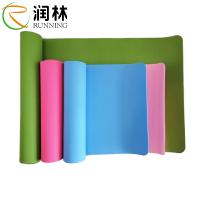 China Foam Custom Thick EVA Yoga Mat 4mm 6mm Pure Colors Double Layer Yoga Mat for sale