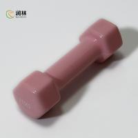 China Vinyl Coated Hexagon Hand Weights Dumbbells Set Muscles Building for sale