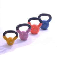 China Custom Cast Iron Home Fitness Strength Training Kettlebell 20kg Pesas Rusas for sale