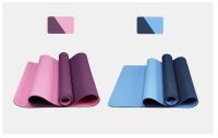 China Fitness Pilates Organic Tpe Yoga Mat Waterproof Non Slip Custom Logo for sale