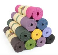 China Personalized Custom Tpe Pilates Yoga Mat Thick 6mm Foam Foldable With Logo for sale