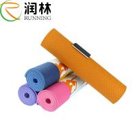 China Personalized Custom Tpe Pilates Yoga Mat Thick 6mm Foam Foldable With Logo for sale