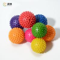 China Indoor Yoga Massage Rubber Ball Spiky Massage Gym Ball for sale