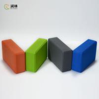 China Custom Logo Printed Fitness Yoga Block Set High Density Non Toxic Bricks Black for sale