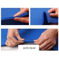 China Gym Fitness High Density Pvc Yoga Mat Black Washable Customizable Logo for sale
