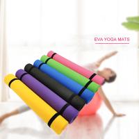 China OEM Non Slip EVA Yoga Mat 4mm 6mm With Carry Bag for sale