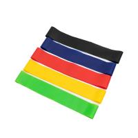 China Custom Printed Logo Yoga Stretch Band Latex Exercise Mini Loop Band for sale