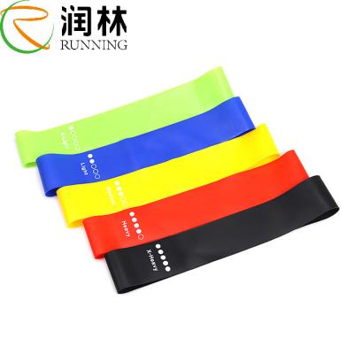 China Legs and Butt Resistance Loop Bands Anti Slip Circle Fitness Band Elastic for sale