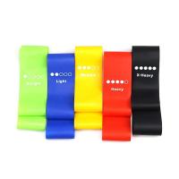 China Legs and Butt Resistance Loop Bands Anti Slip Circle Fitness Band Elastic for sale