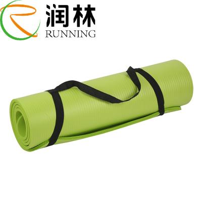 China Gym Fitness Exercise NBR Yoga Mat Single Layer Customized 15mm for sale