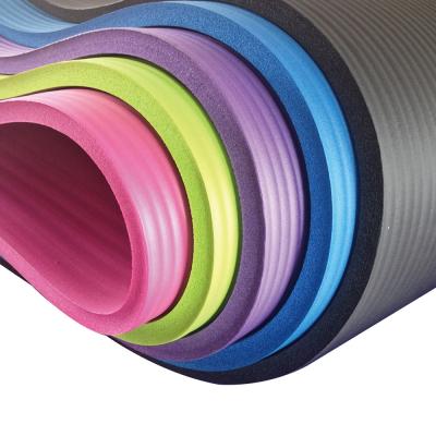 China High Density NBR Yoga Mat Anti Tear 8~20mm Thick With Carrying Strap for sale