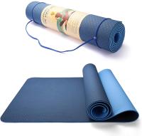 China Exercises TPE Yoga Mat Non Slip Eco Friendly With Carrying Strap for sale