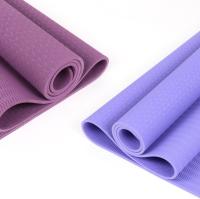 China New Design Purple Custom Tpe Yoga Mat Eco Friendly 183*61cm for sale