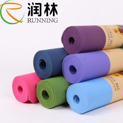 China New Design Purple Custom Tpe Yoga Mat Eco Friendly 183*61cm for sale
