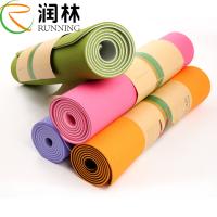 China Double Layer Single Layer Tpe Yoga Mat Custom Logo 6 Mm For Yoga Exercisers for sale