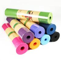 China Double Layer Single Layer Tpe Yoga Mat Custom Logo 6 Mm For Yoga Exercisers for sale