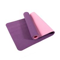 China SPORTS Thick Tpe Yoga Mat Non Slip Logo customized With Strap for sale