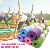 China Home Exercise TPE Yoga Mat Anti Skid ECO Friendly 1830 * 610 * 6mm for sale