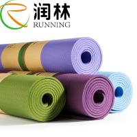 China Home Exercise TPE Yoga Mat Anti Skid ECO Friendly 1830 * 610 * 6mm for sale