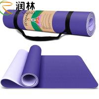 China Compressive Easy TPE Yoga Mat Foldable Shock Absorbing Eco Friendly for sale