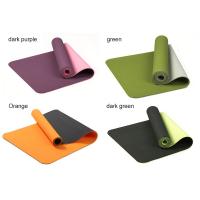 China Gym Pilates Yoga Tpe Rubber Thick Fitness Mat Anti Slip Custom Logo for sale