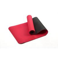 China Customized Printing Tpe Yoga Mat Single Color 6mm For Fitness for sale