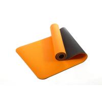China Customized Printing Tpe Yoga Mat Single Color 6mm For Fitness for sale