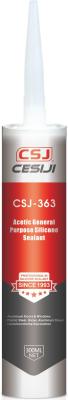 China CSJ-363 General Purpose Acetic Silicone Sealant 12 Months Shelf Life 280g for sale