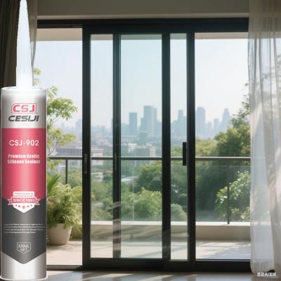 China Weatherproof Acetic Silicone Sealant 300mL With UV And Water Resistance for sale