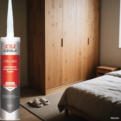 China Acetic Fast Curing Silicone Sealant One Component Flexible Bond Waterproof for sale