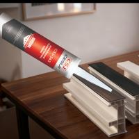 China High-Elastic Acetic Cure Adhesive Sealant 300mL - Compatible with PVC Construction Materials and Steel for sale