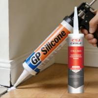 China GP Silicone Acetic Cure Adhesive Sealant 300mL - Compatible with PVC Construction Materials and Steel silicone sealant for sale