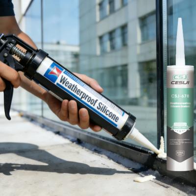 China Rapid-Cure Weatherproof Silicone Sealant – Engineered for Outdoor Exterior Walls, Featuring Ultra Weather Resistance, Flexibility, UV Protection & Waterproof Properties for sale