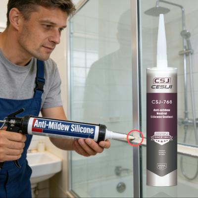China Mildew-Resistant Neutral-Cure Silicone Sealant – Perfect for Bathrooms, Kitchens and High-Humidity Toilets for sale