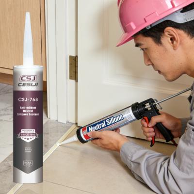 China Mildew-Resistant Neutral-Curing Silicone Sealant for Bathroom, Kitchen and High-Humidity Toilet Applications for sale