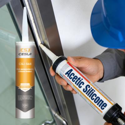 China High Adhesion Multi-Purpose Acetic-Cure Silicone Sealant – Extreme Weather Resistance & Long-lasting Glass Bonding for sale