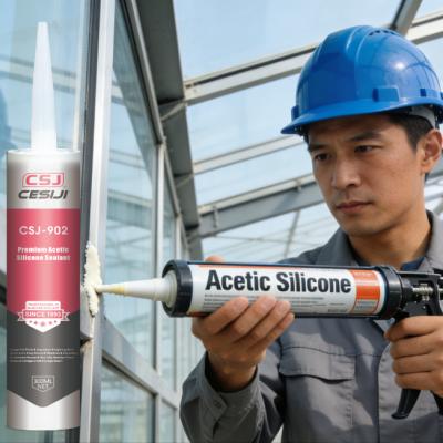 China High-Speed Drying Acetic Silicone Sealant – Industrial Weatherproof for Aluminum Window Frames & Glazing for sale