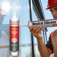 China General-Purpose 300ml Acetic-Cure Silicone Sealant – For PVC & Steel Sealing and Bonding for sale