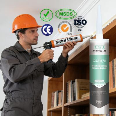 China Weatherproof Silicone Sealant Fast-Curing Waterproof & UV‑Resistant, Perfect for Exterior Applications for sale