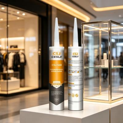 China Multi-purpose Acetic Silicone Sealant - For Glass Display Cabinet, Doors, Windows for sale