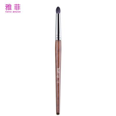 China TOUCH UP 12 Professional Fingertip Smudge Single Nature Hair Wood Brush Eyeshadow Blending Custom Private Label for sale